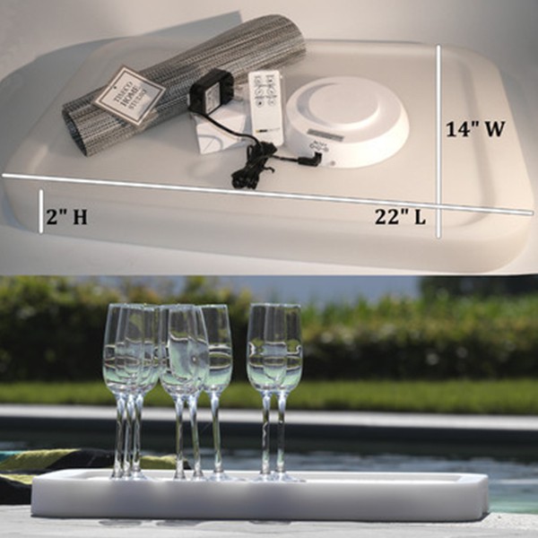 Box of 5 LED Serving Trays (Rectangular) | Ice Entertainments