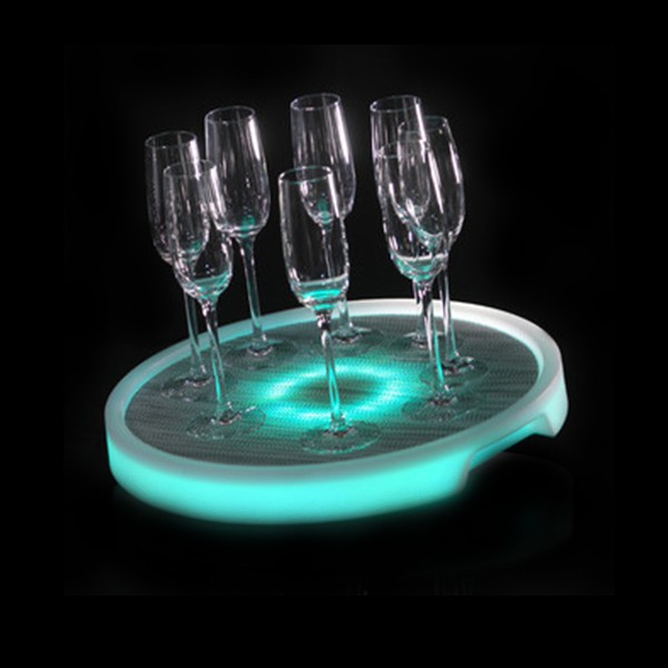 Individual LED Serving Tray (Circular) | Ice Entertainments