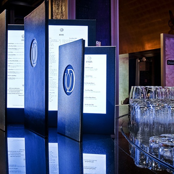 Customised LED Light-Up Menus | Ice Entertainments