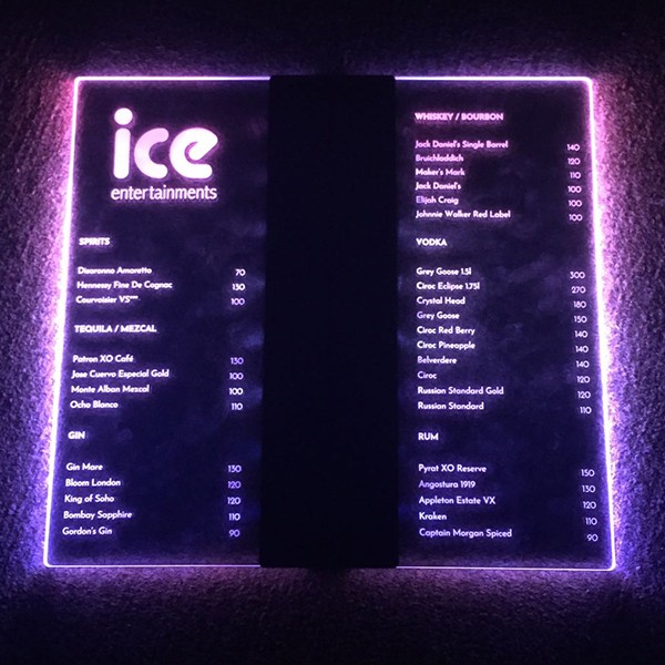 Set of 10 Customised Twilight Menu | Ice Entertainments