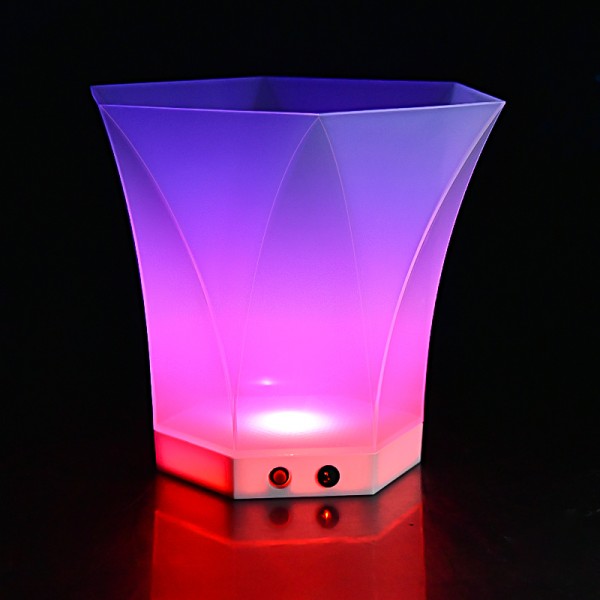 Individual 6L LED Glow Diamond Edge Ice Buckets (Battery Operated ...